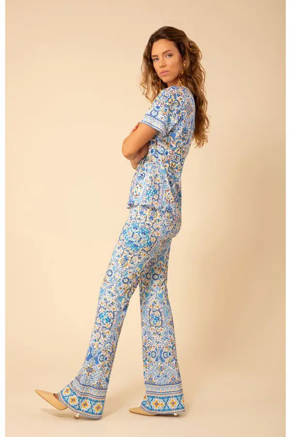 Hale Bob Aliyah Jersey Pant - Blue