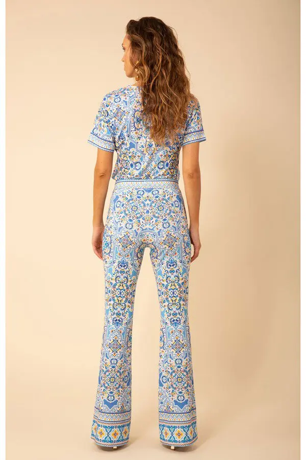 Hale Bob Aliyah Jersey Pant - Blue