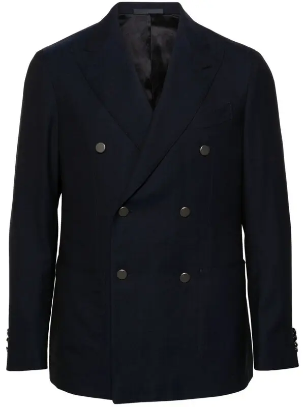 Caruso Double-breasted Wool Blazer