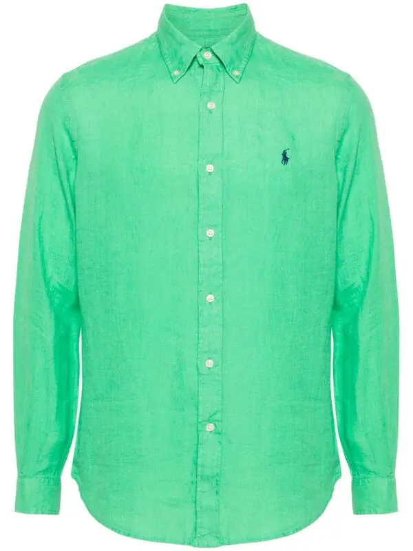 Polo Ralph Lauren Polo Pony Linen Shirt - Green