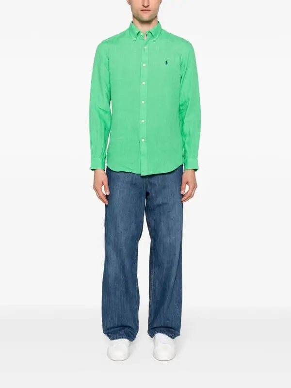 Polo Ralph Lauren Polo Pony Linen Shirt - Green