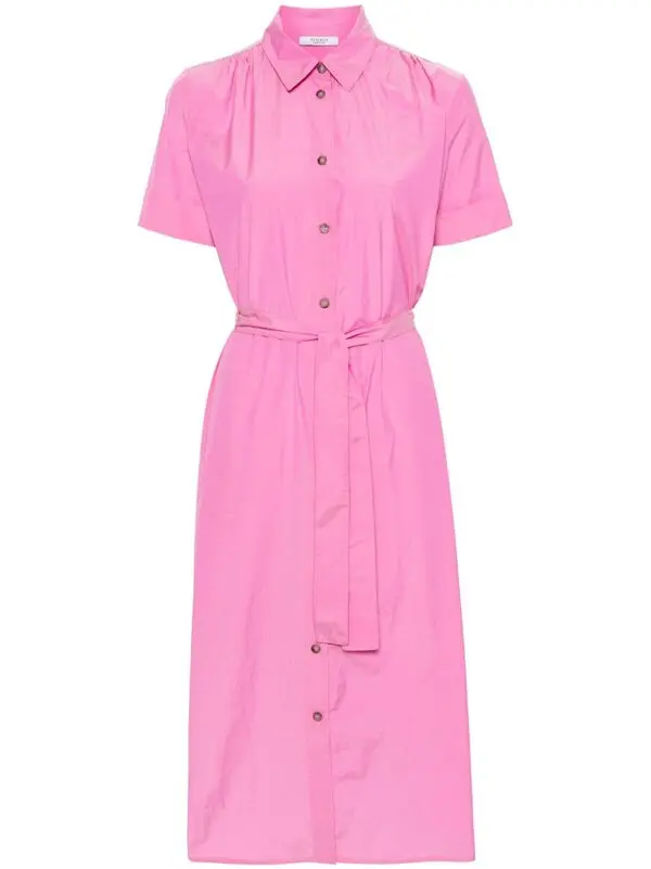 Peserico Beaded Belted Shirt Dress