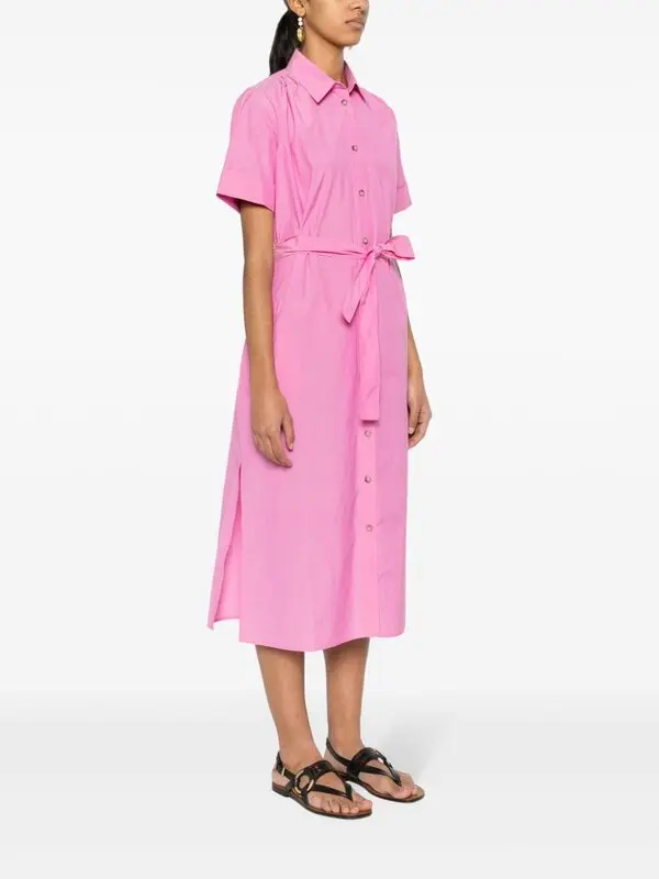 Peserico Beaded Belted Shirt Dress