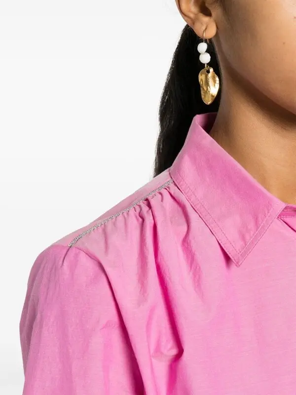 Peserico Beaded Belted Shirt Dress