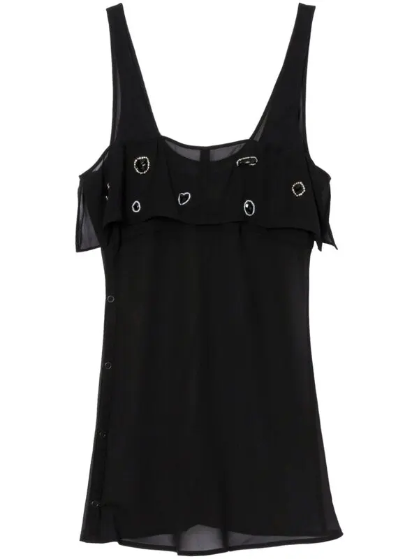 3.1 Phillip Lim Gemstone-embellished Silk Tank Top