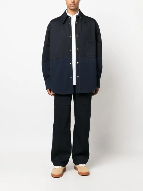 Thom Browne Two-tone Cotton Gabardine Jacket