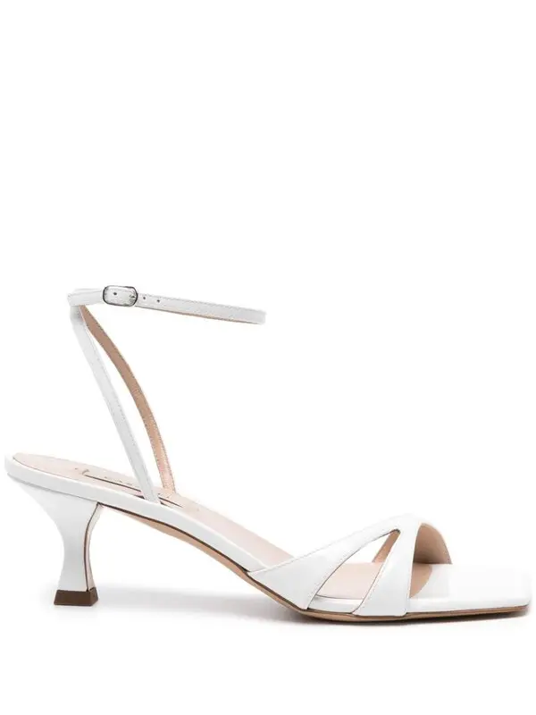 Casadei Cut-out Patent-leather Sandals