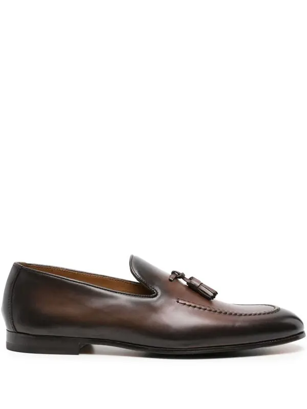 DOUCAL'S Tassel Detail Loafers - Brown