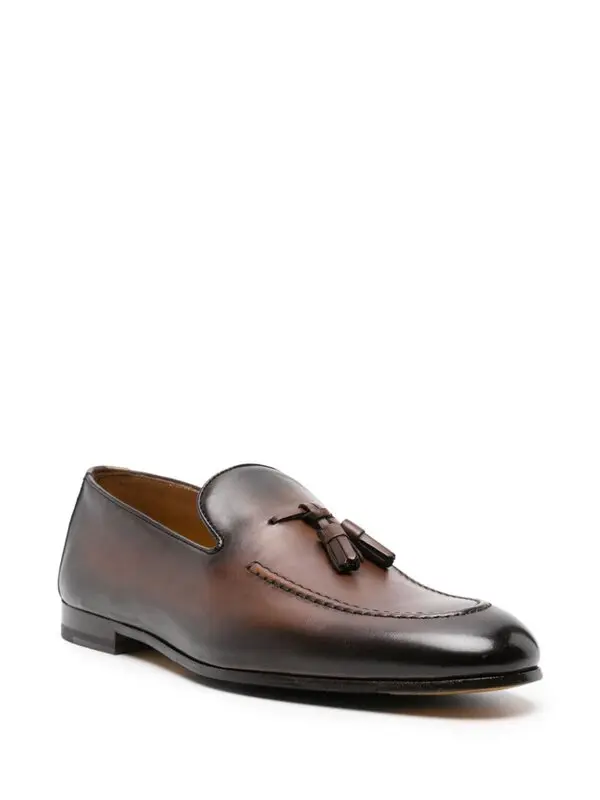 DOUCAL'S Tassel Detail Loafers - Brown
