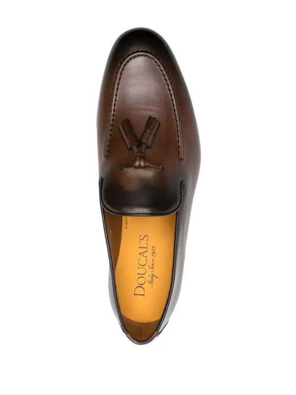 DOUCAL'S Tassel Detail Loafers - Brown