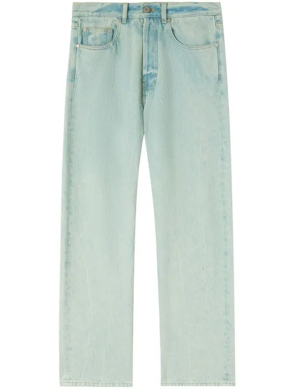 Palm Angels Overdyed Wide-leg Jeans