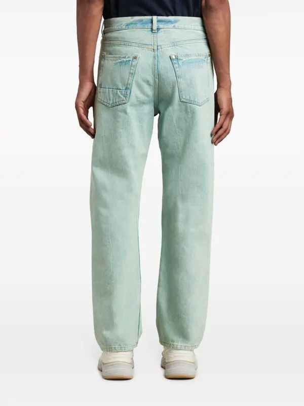 Palm Angels Overdyed Wide-leg Jeans