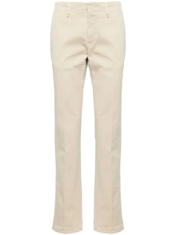 Incotex Mid-rise Straight-leg Trousers - Neutrals