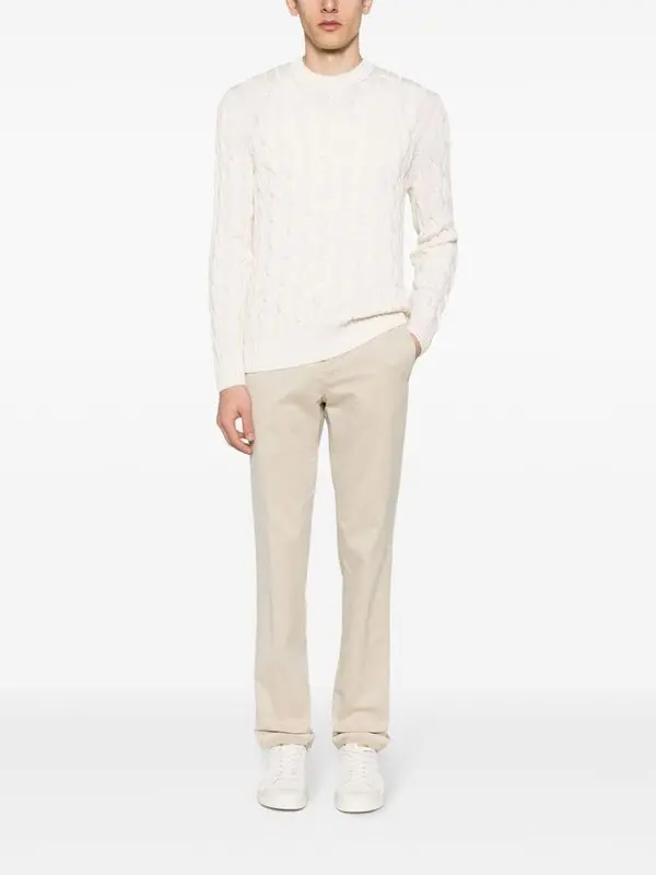 Incotex Mid-rise Straight-leg Trousers - Neutrals