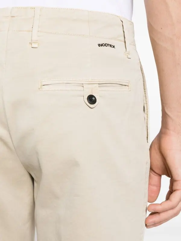 Incotex Mid-rise Straight-leg Trousers - Neutrals