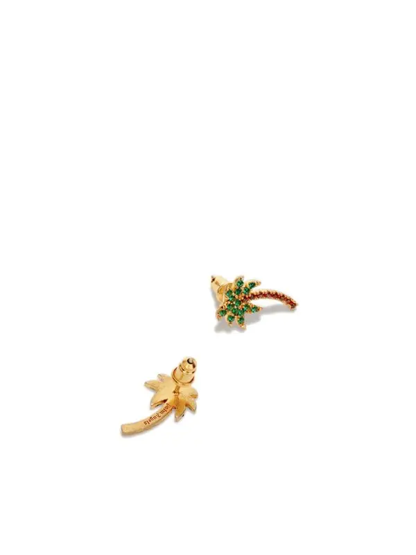 Palm Angels Crystal-embellished Palm Tree Earrings