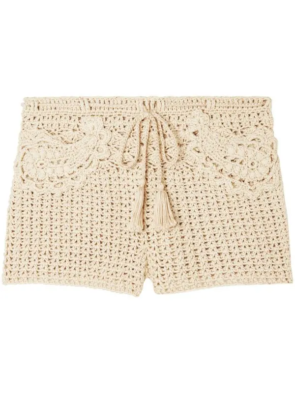 Alanui Conch Shell Cotton Shorts