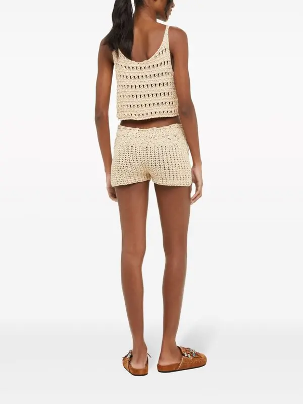 Alanui Conch Shell Cotton Shorts