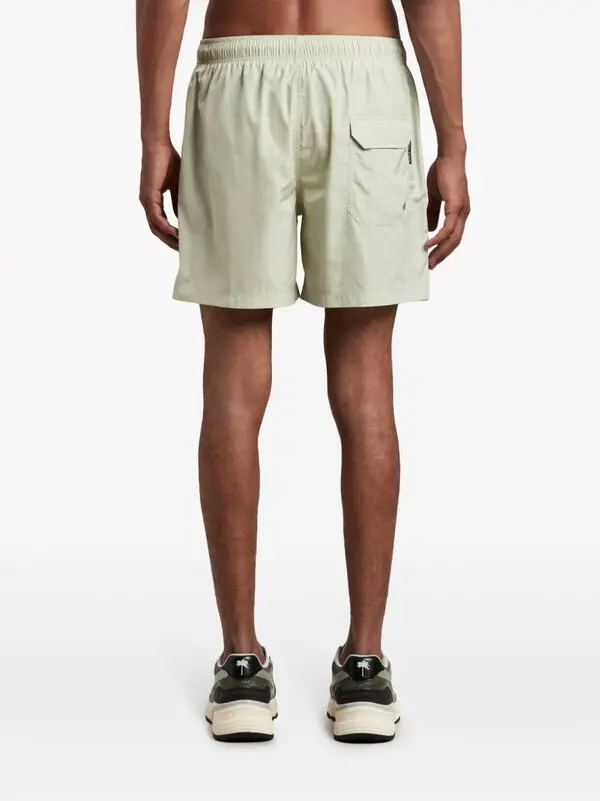 Palm Angels Logo-embroidered Swim Shorts