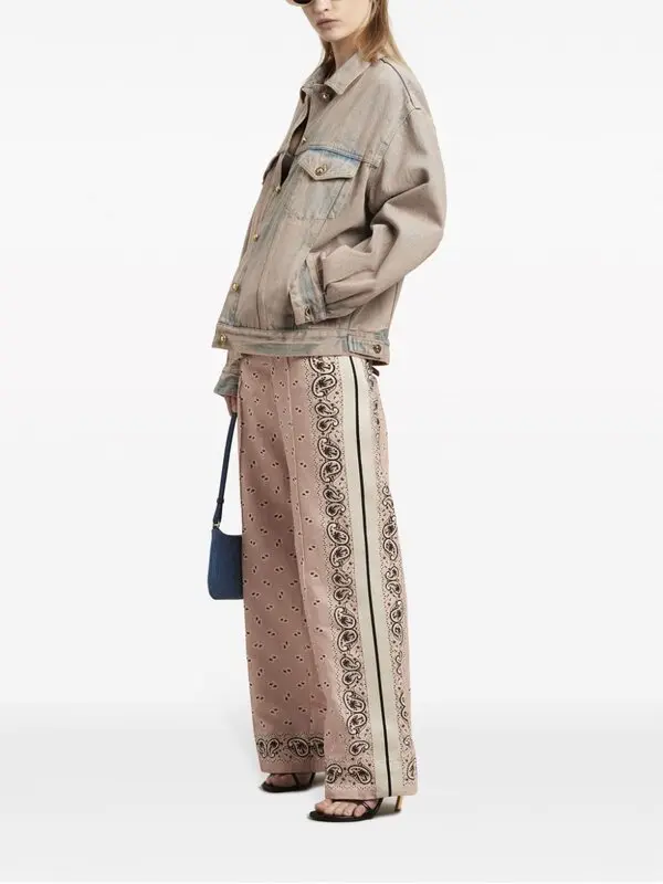 Palm Angels Overdyed Denim Jacket - Pink