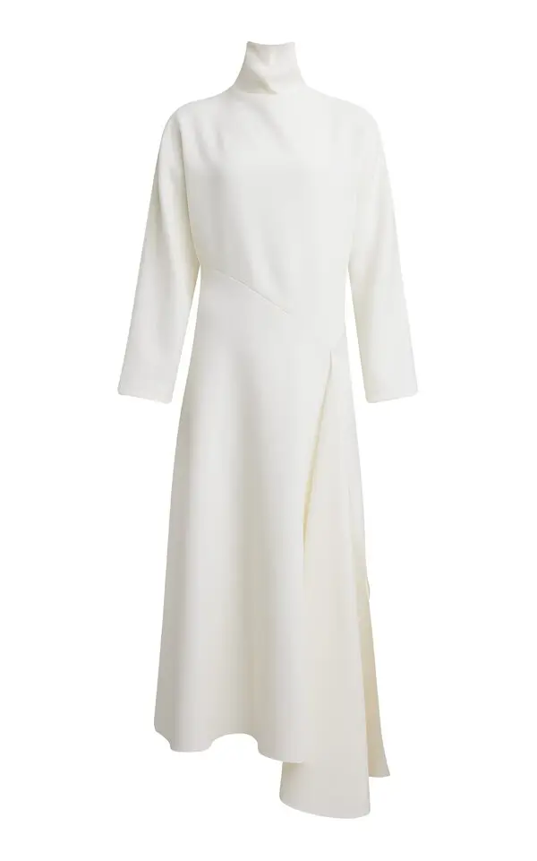 Alaïa Fluid Wool-silk Cady Midi Dress Only