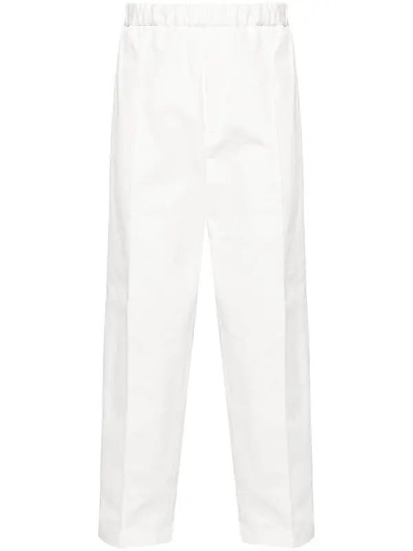 JIL SANDER Tapered-leg Cotton Trousers