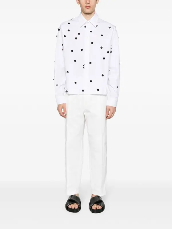 JIL SANDER Tapered-leg Cotton Trousers