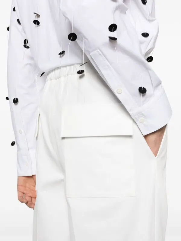 JIL SANDER Tapered-leg Cotton Trousers