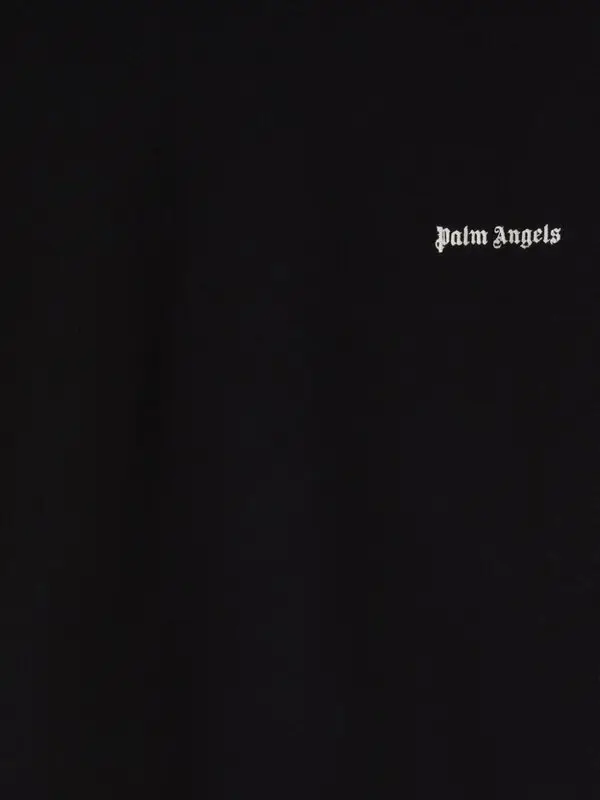 Palm Angels Logo-embroidered Cotton Sweatshirt - Black