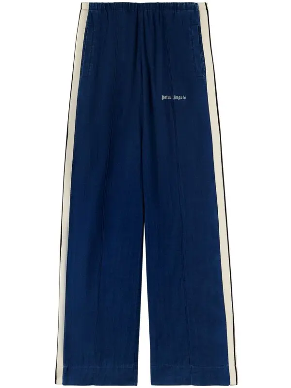 Palm Angels Side-stripe Chambray Trousers