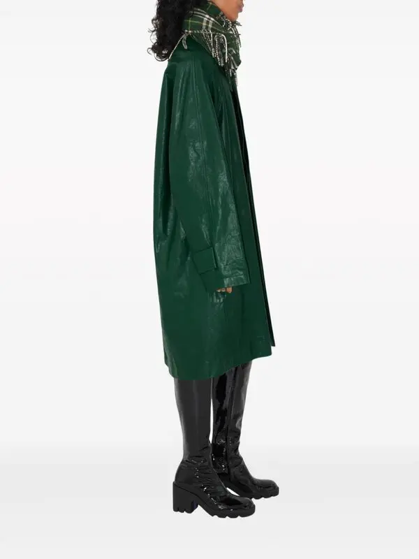 Burberry Long Leather Coat