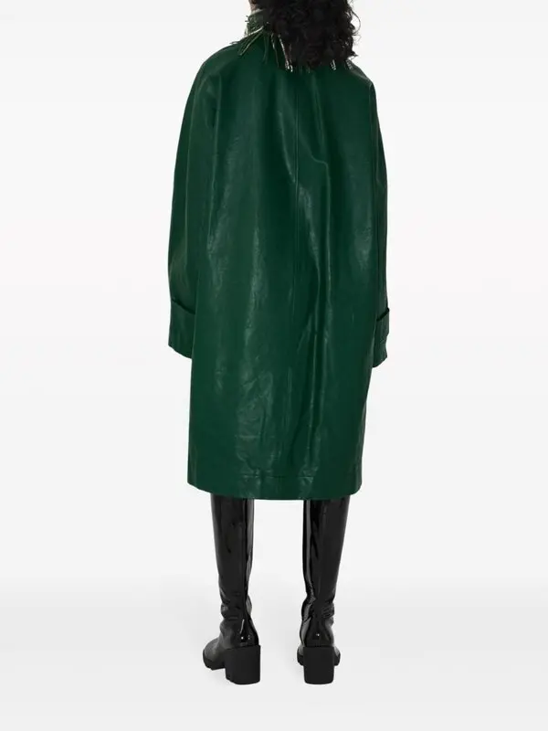 Burberry Long Leather Coat