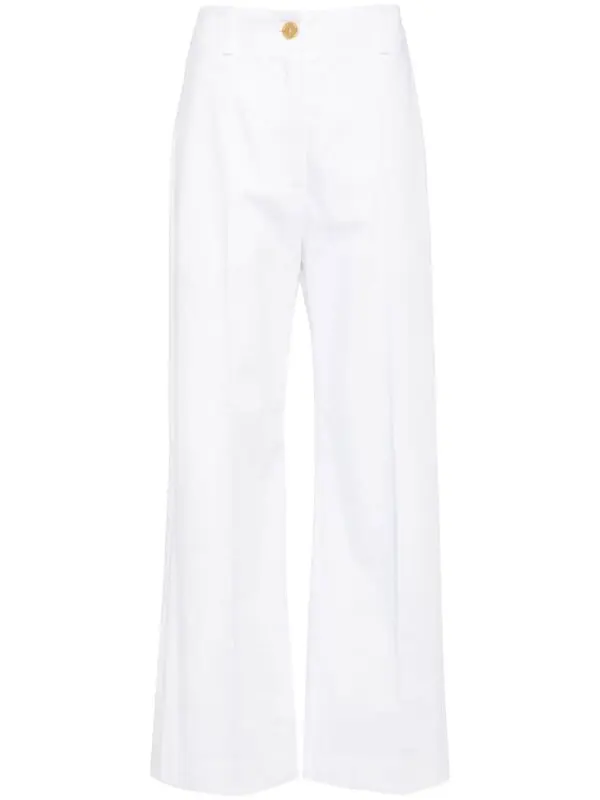 PATOU Cotton Twill Trousers - White