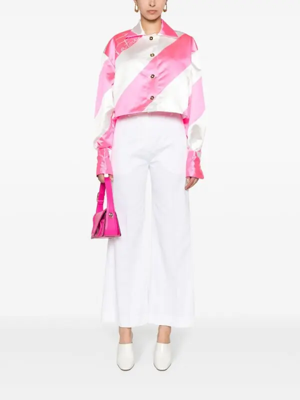 PATOU Cotton Twill Trousers - White