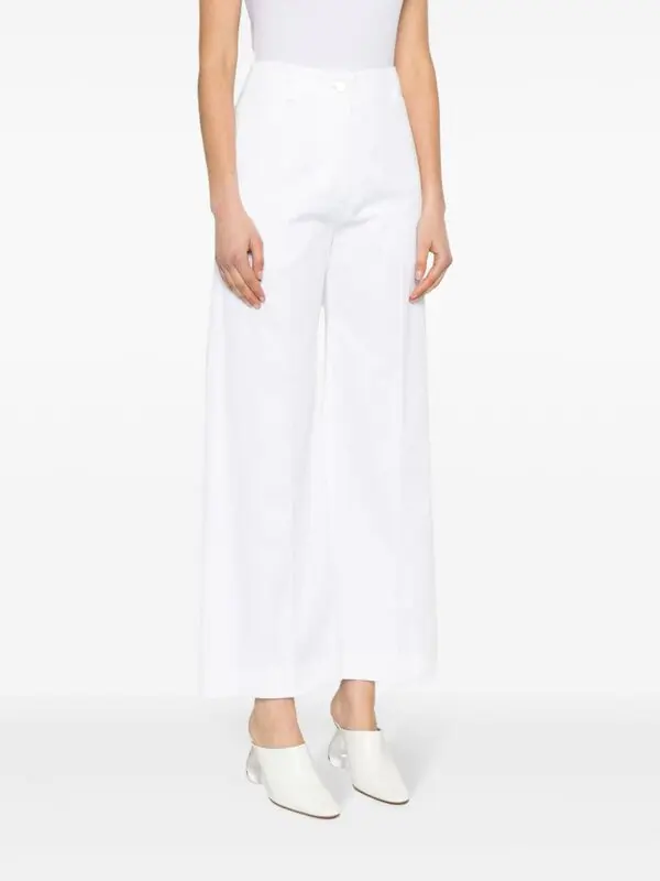 PATOU Cotton Twill Trousers - White