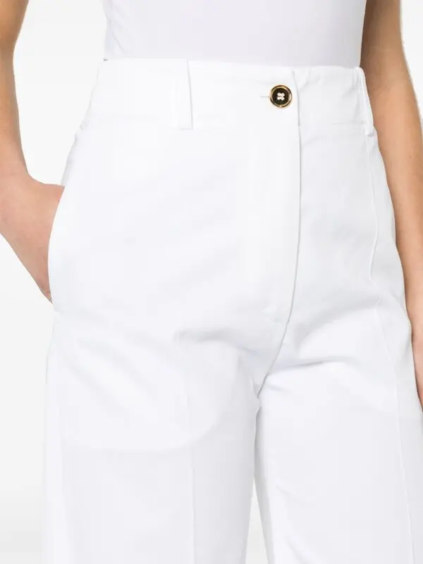 PATOU Cotton Twill Trousers - White