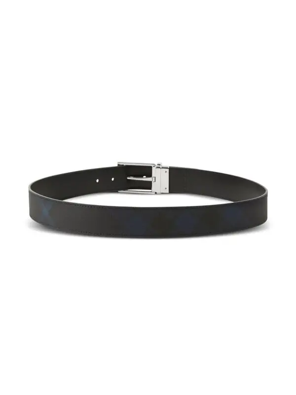 Burberry Check Leather Belt