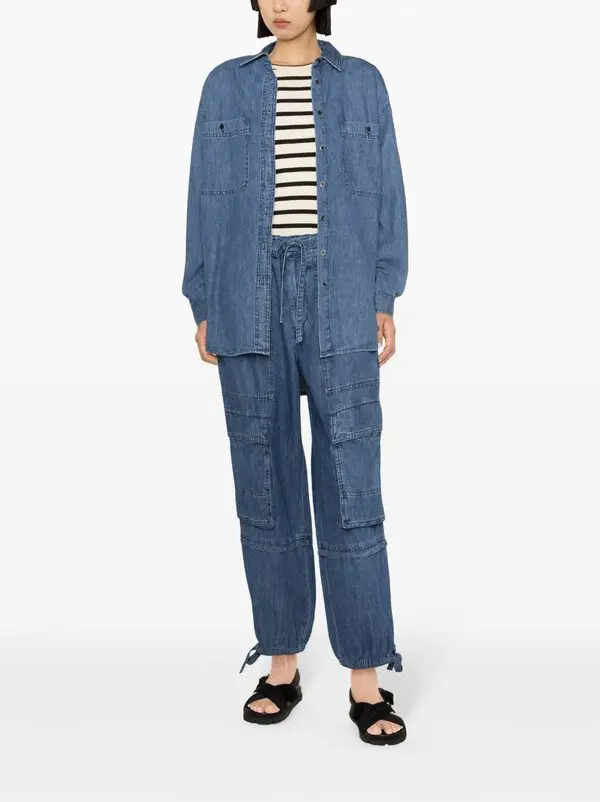MARANT ETOILE Ivy High-rise Wide-leg Jeans