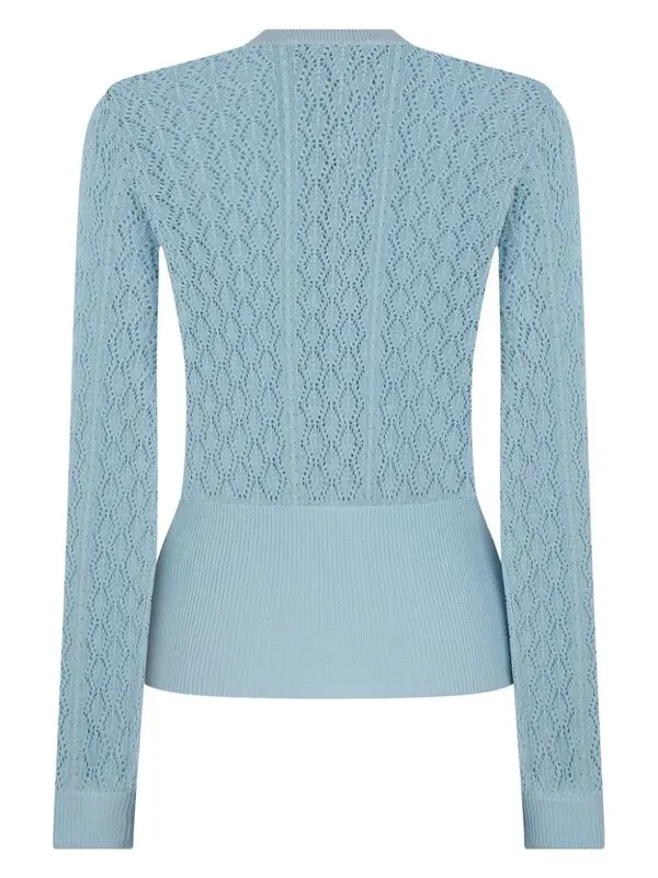 Dsquared2 Pointelle-knit Cotton Cardigan