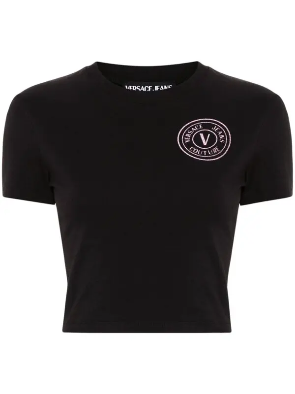 Versace V-emblem Glittered T-shirt