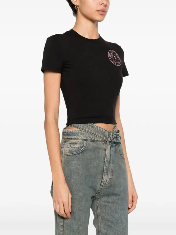 Versace V-emblem Glittered T-shirt