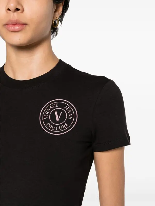 Versace V-emblem Glittered T-shirt