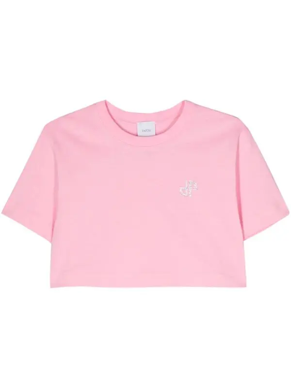 PATOU Logo-embellished Cropped T-shirt