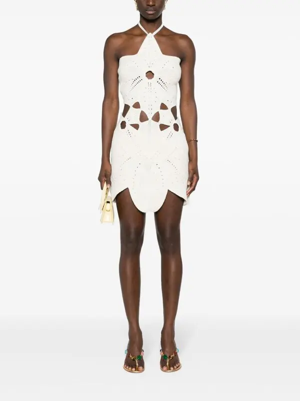 Cult Gaia Floreana Panelled Knit Dress