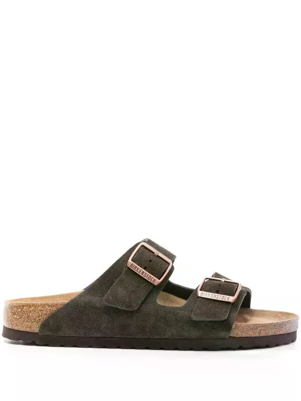 BIRKENSTOCK Arizona Suede Slides - Brown
