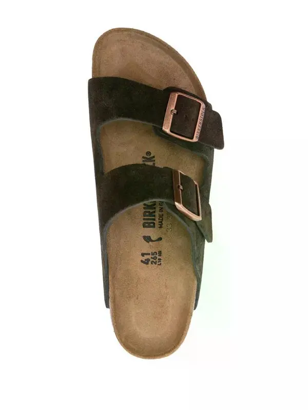 BIRKENSTOCK Arizona Suede Slides - Brown