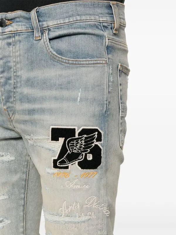 Amiri Logo-appliqué Skinny Jeans