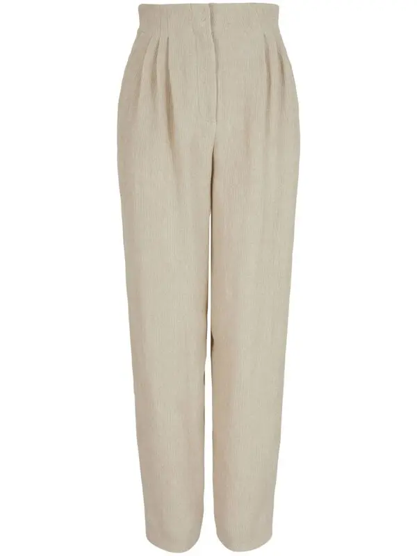 Emporio Armani High-waisted Straight-leg Trousers