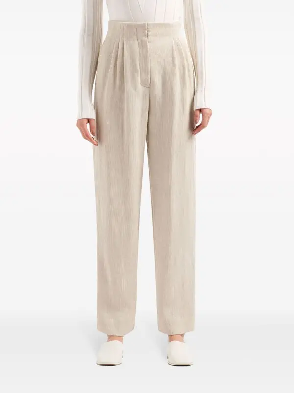 Emporio Armani High-waisted Straight-leg Trousers