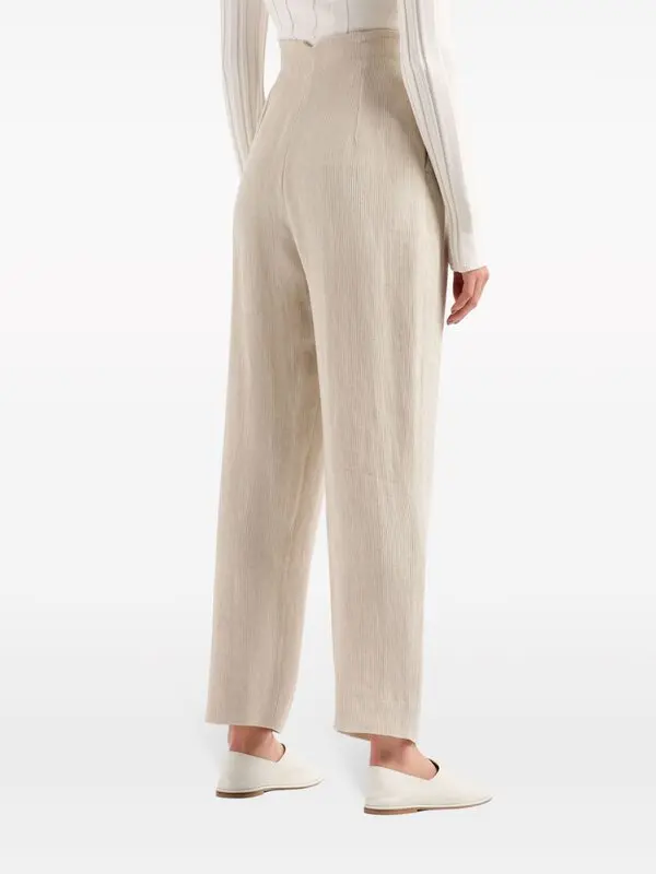 Emporio Armani High-waisted Straight-leg Trousers